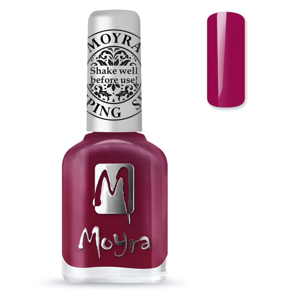 Moyra stamping nail polish SP40 Amaranth red – Cheeky Co. Nail Innovations